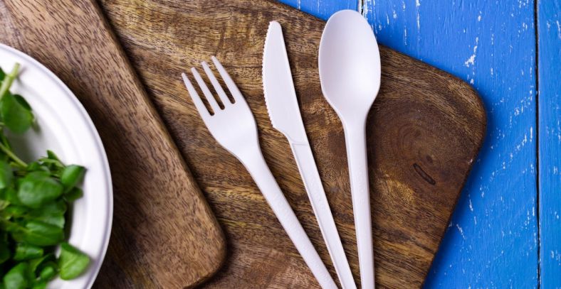 Cubiertos De Plastico SET Cubiertos De Plástico Cuchara + Cuchillo